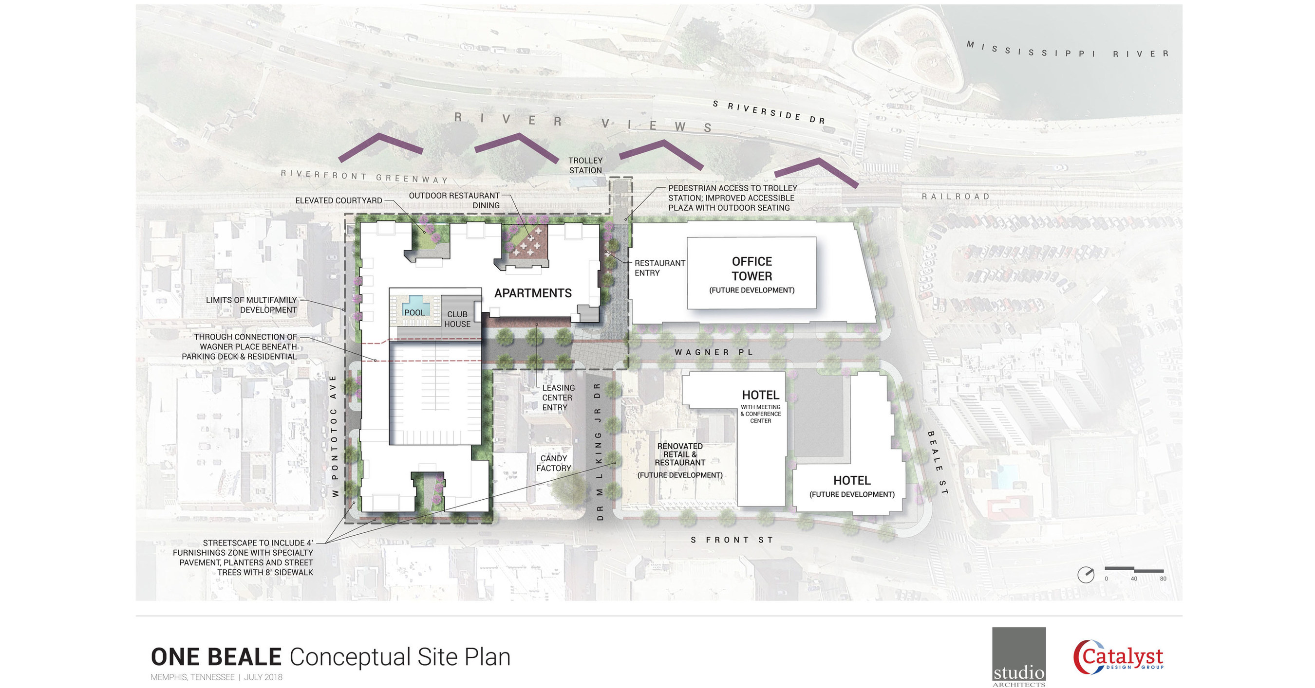 One Beale Hotel & Office Development Set To Take Shape Along Memphis ...