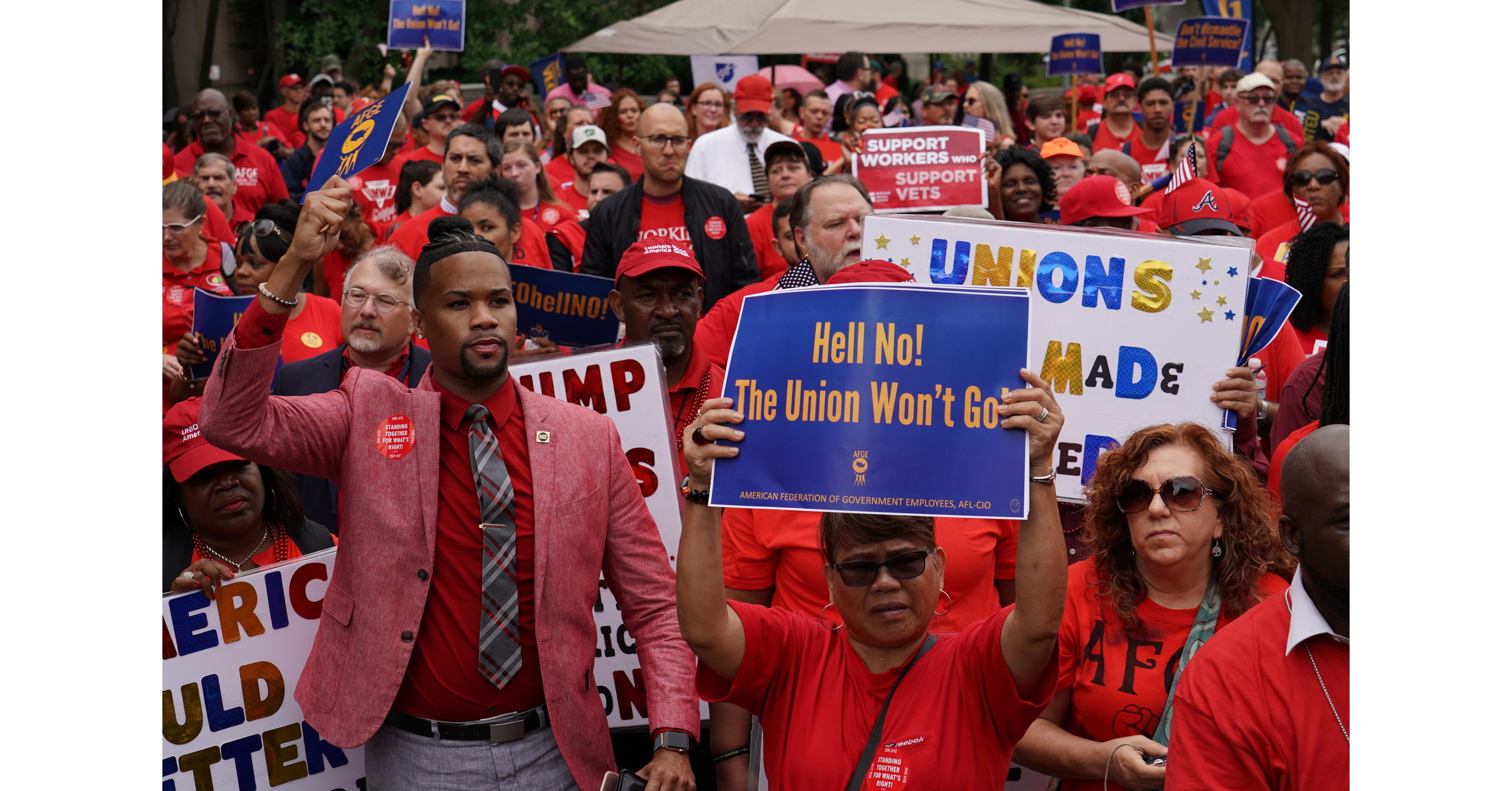 Day after massive #RedForFeds protests, AFGE launches videos touting ...