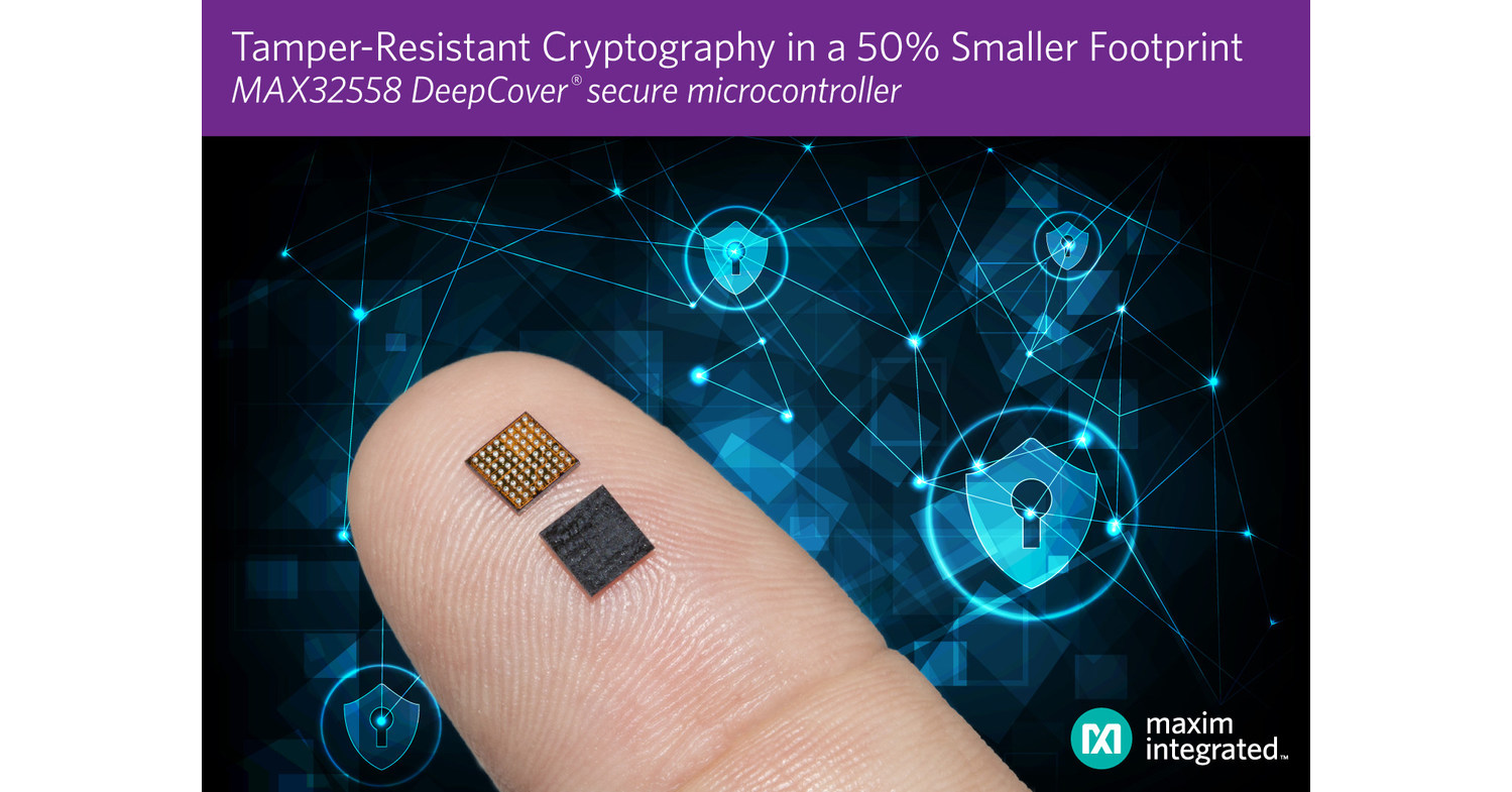 Maxim's Secure Microcontroller Delivers Advanced Cryptography, Secure ...