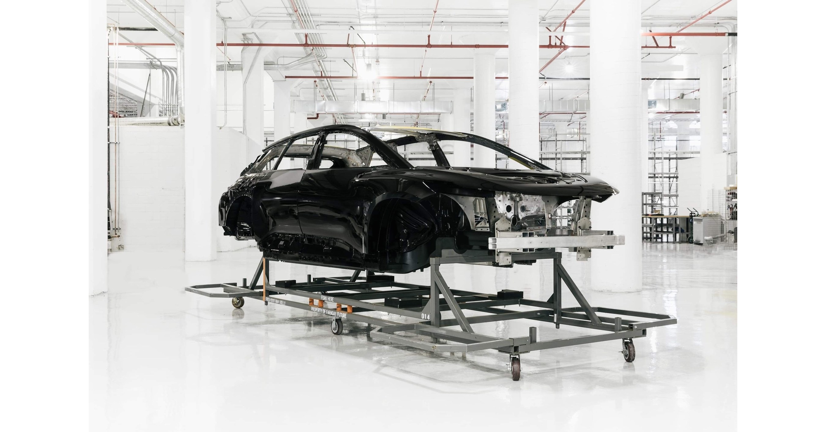 First Complete FF 91 Body-In-White (BiW) For Assembly Starts Build Path ...