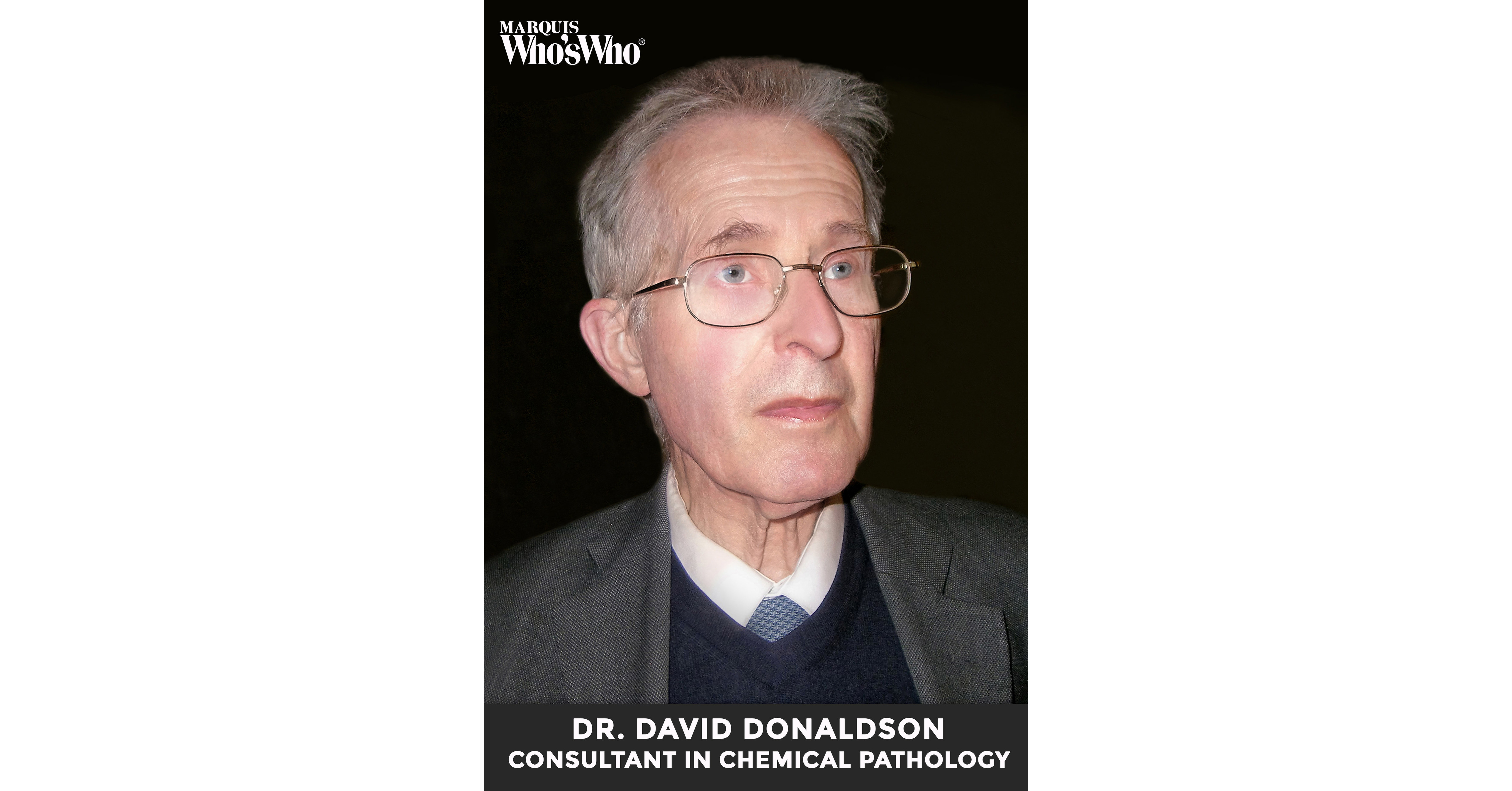 Dr. David Donaldson Recognized for Contributions to Chemical Pathology