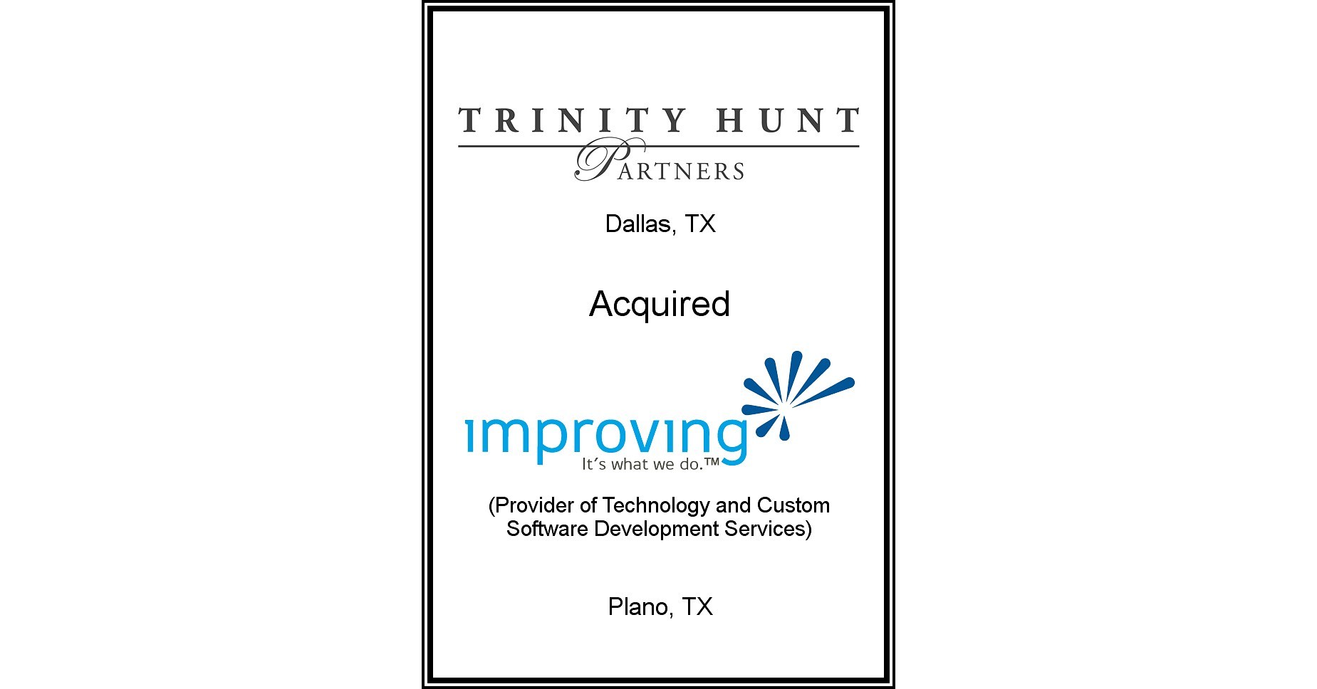 Aleutian Capital Group Introduced Trinity Hunt Partners and Improving ...