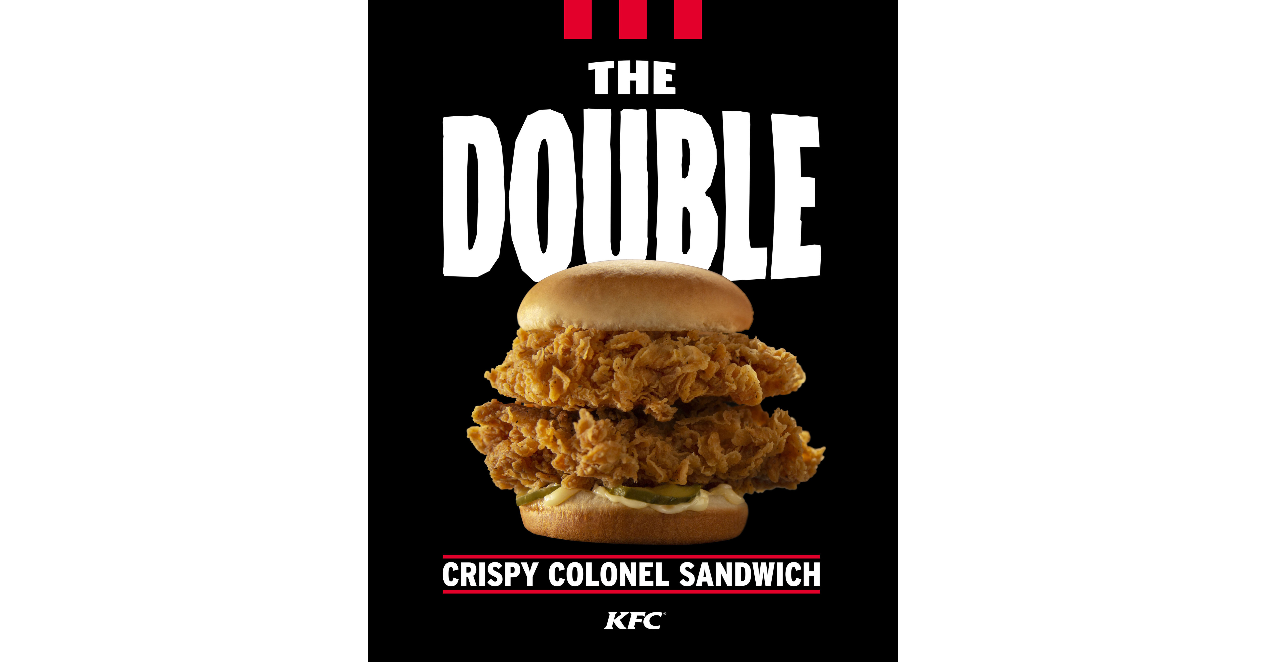 KFC Doubles Up On Its Popular Fried Chicken Sandwich With New Double ...