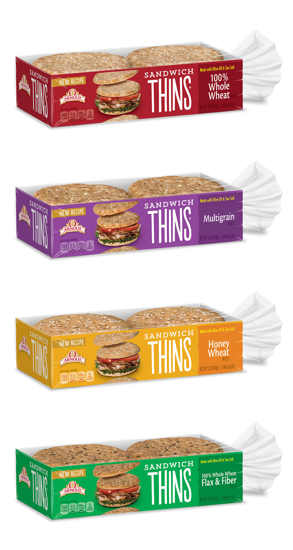 Arnold®, Brownberry® And Oroweat® Bread Relaunch Sandwich Thins® Rolls ...