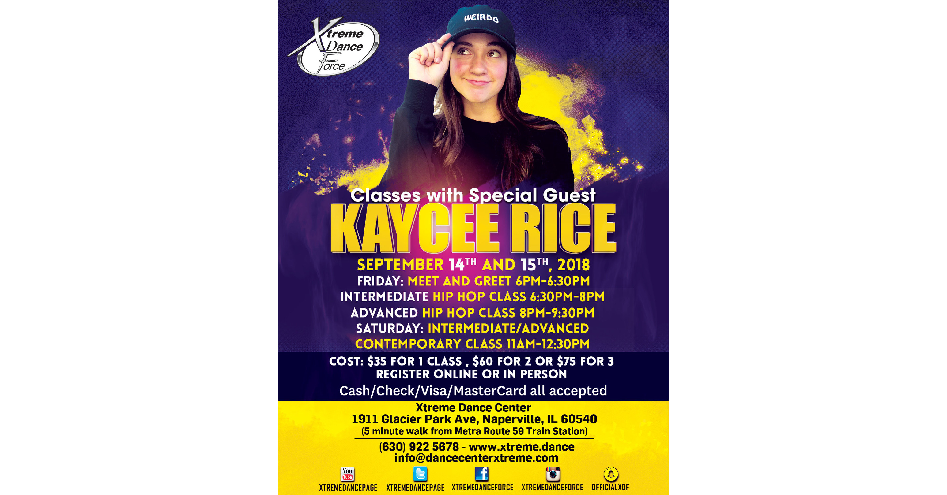 Classes with Special Guest Kaycee Rice