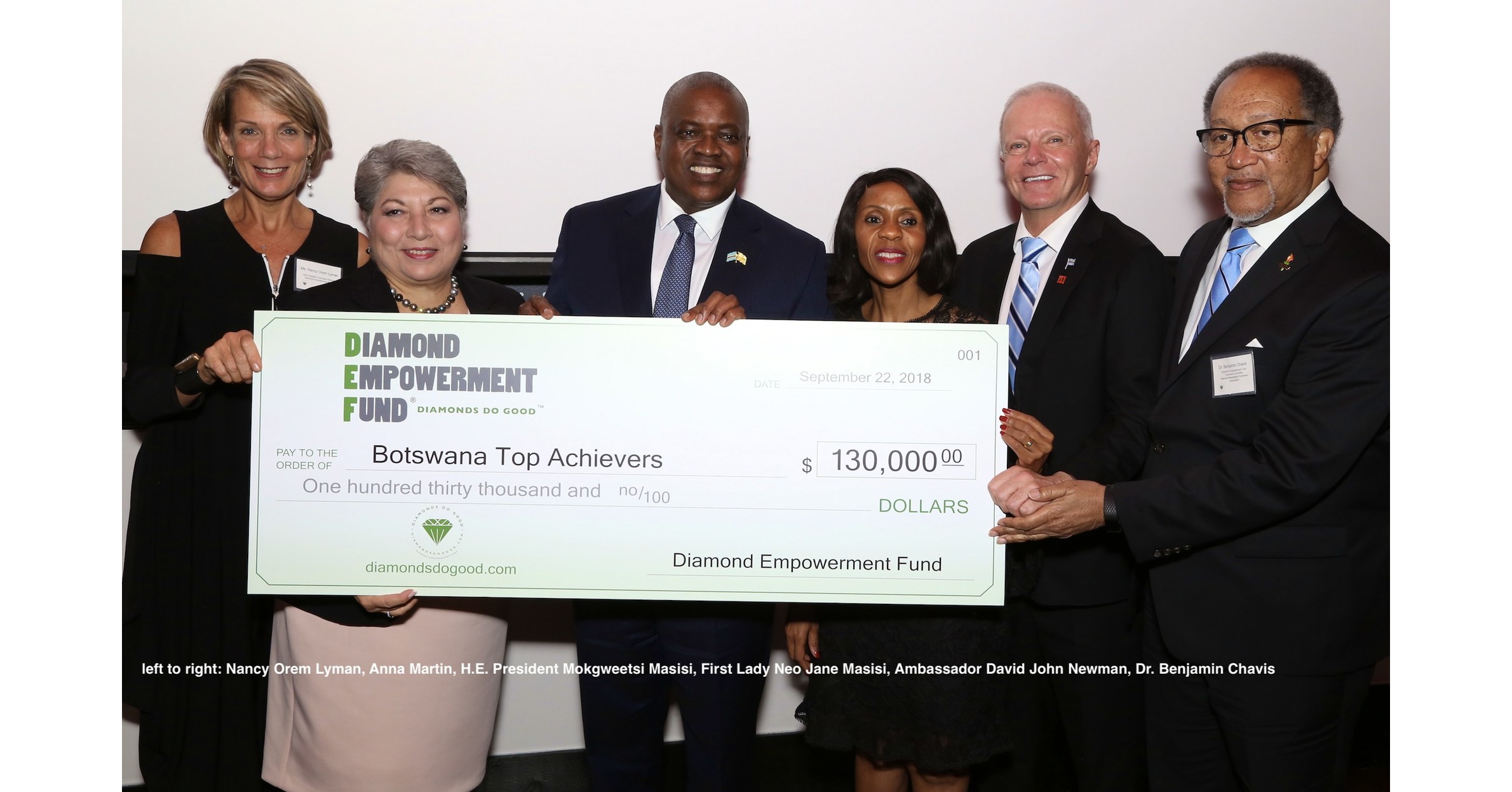 Diamond Empowerment Fund Awards $130,000 to Botswana Top Achievers Program