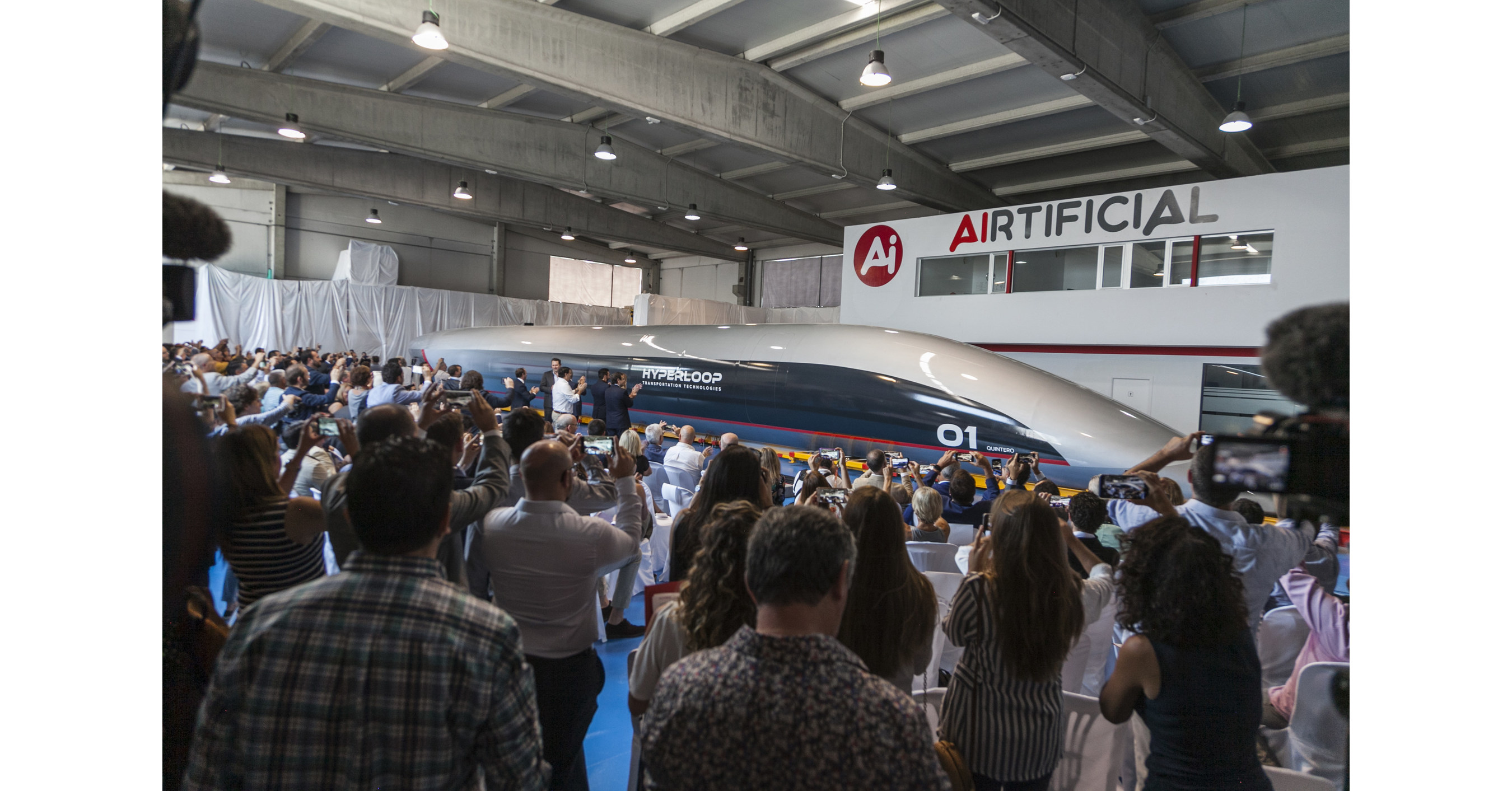 Hyperloop Transportation Technologies Reveals Full-Scale Passenger Capsule