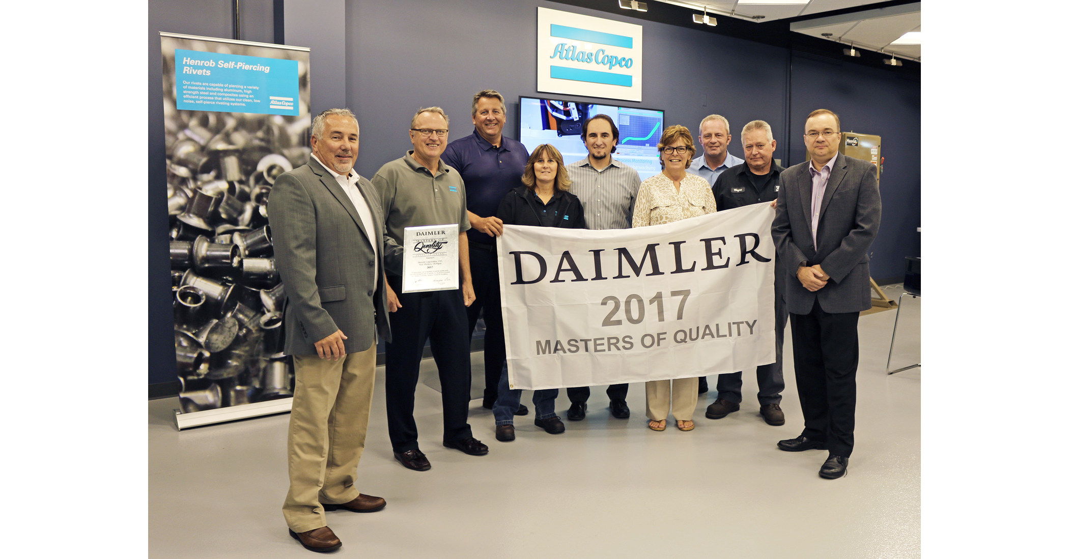 Atlas Copco's Henrob Business Line Achieves Daimler Master of Quality ...