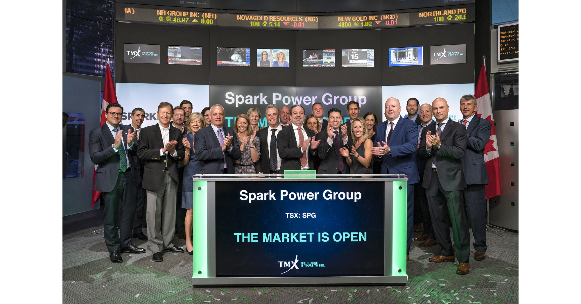 Spark Power Group Inc. Opens the Market