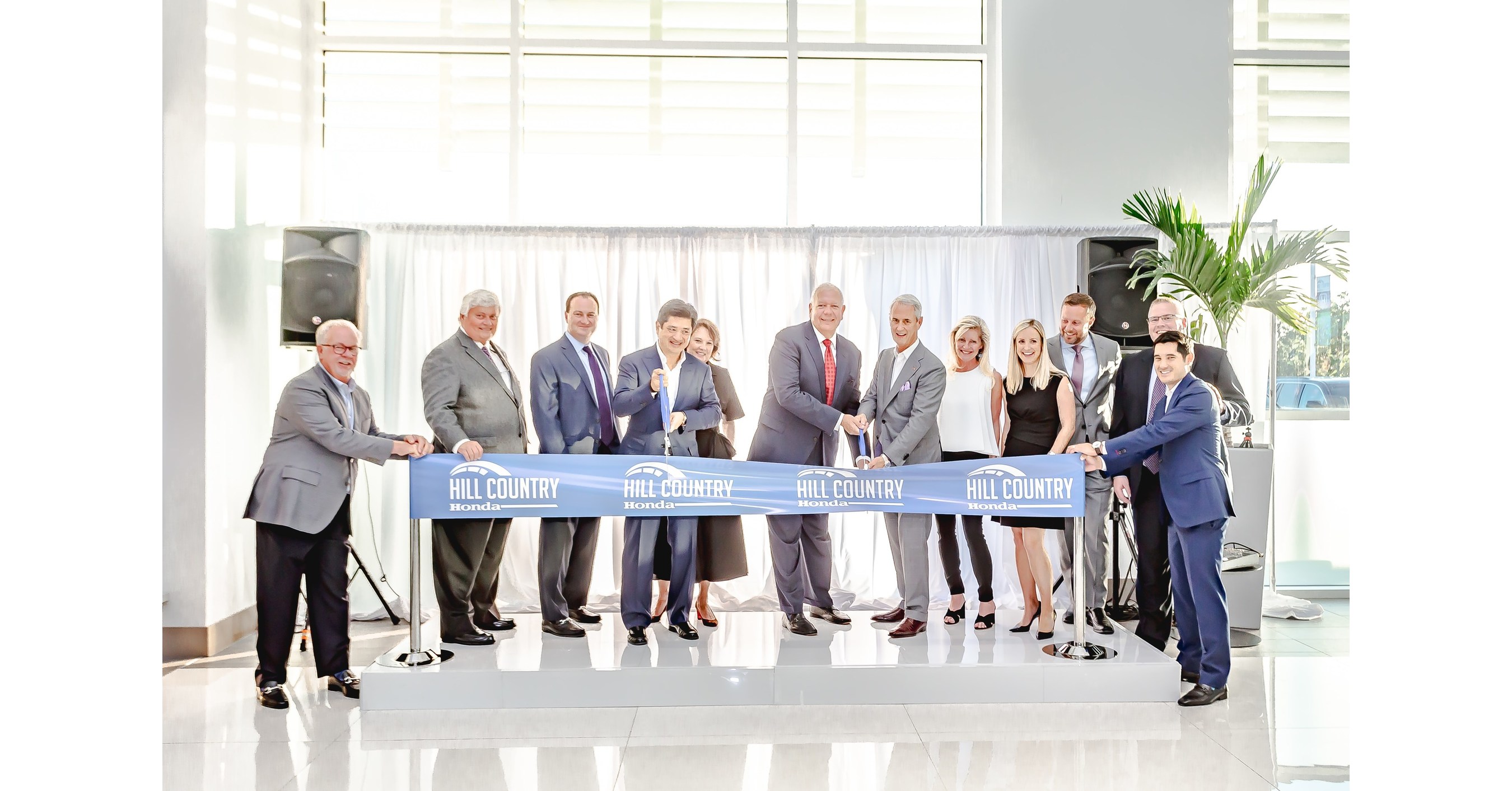 The Ribbon is Cut at Hill Country Honda and Business is Booming