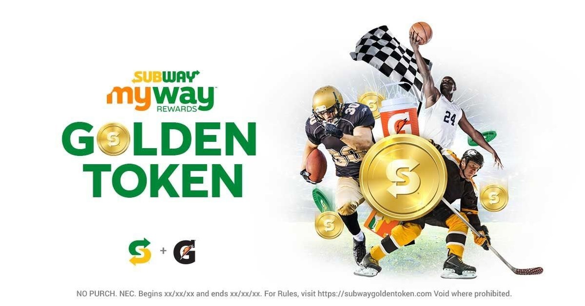 It's Golden Token Time! The Subway® Golden Token Instant Win Game ...