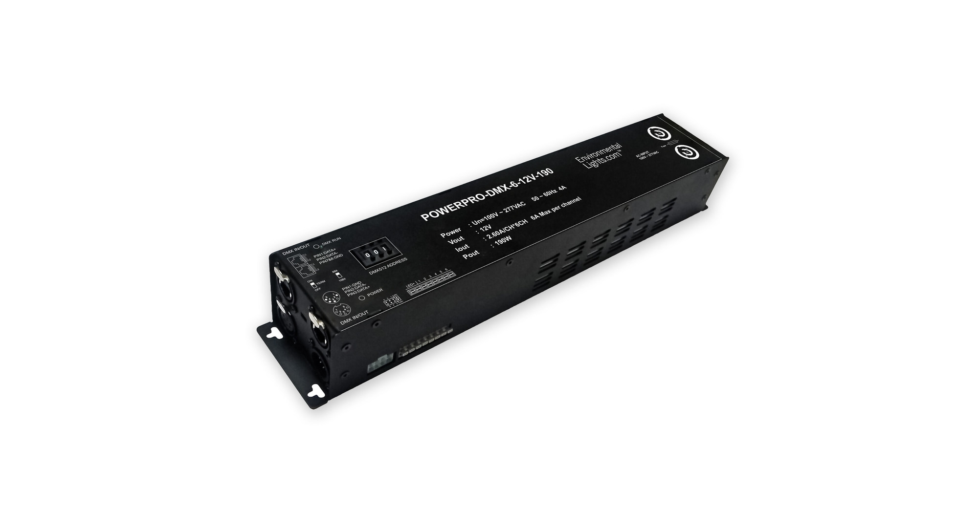 PowerPro: Self-Contained 6 Channel DMX Decoder and Power Supply from ...