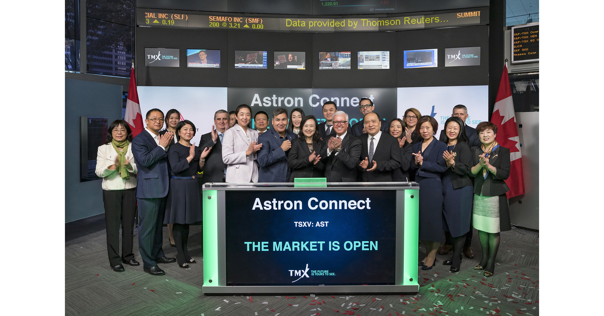 Astron Connect Inc. Opens the Market