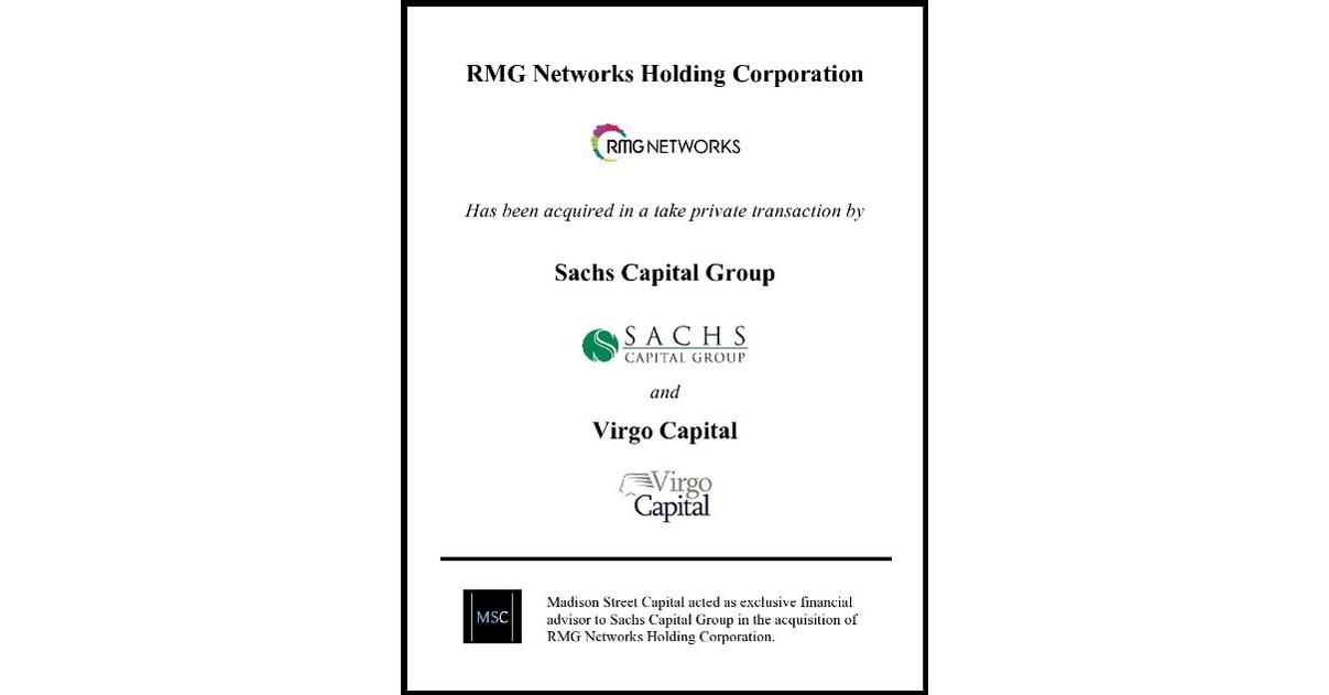 Madison Street Capital Advises Sachs Capital Group on its Acquisition ...
