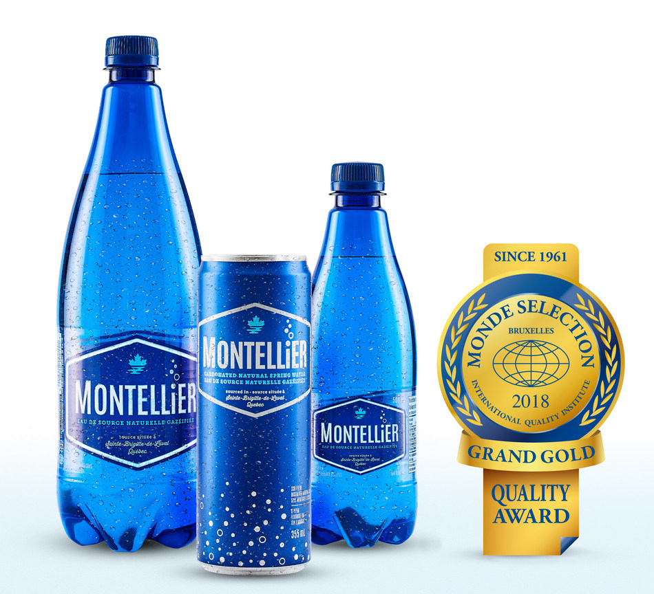 La qualité de l'eau de source pétillante québécoise Montellier reconnue ...