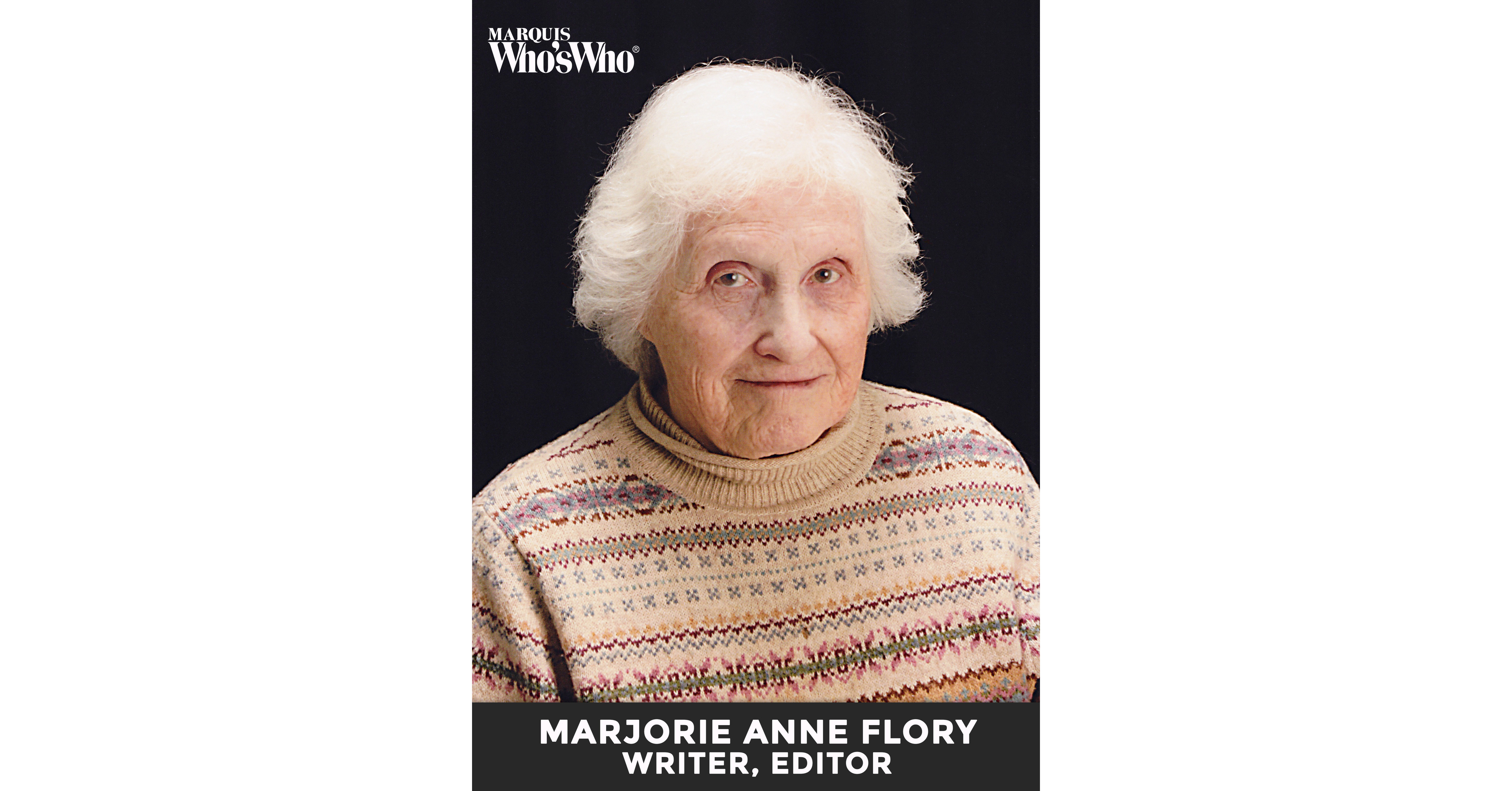 Marjorie Anne Flory Celebrates 50 Years of Writing, Editing and Publishing
