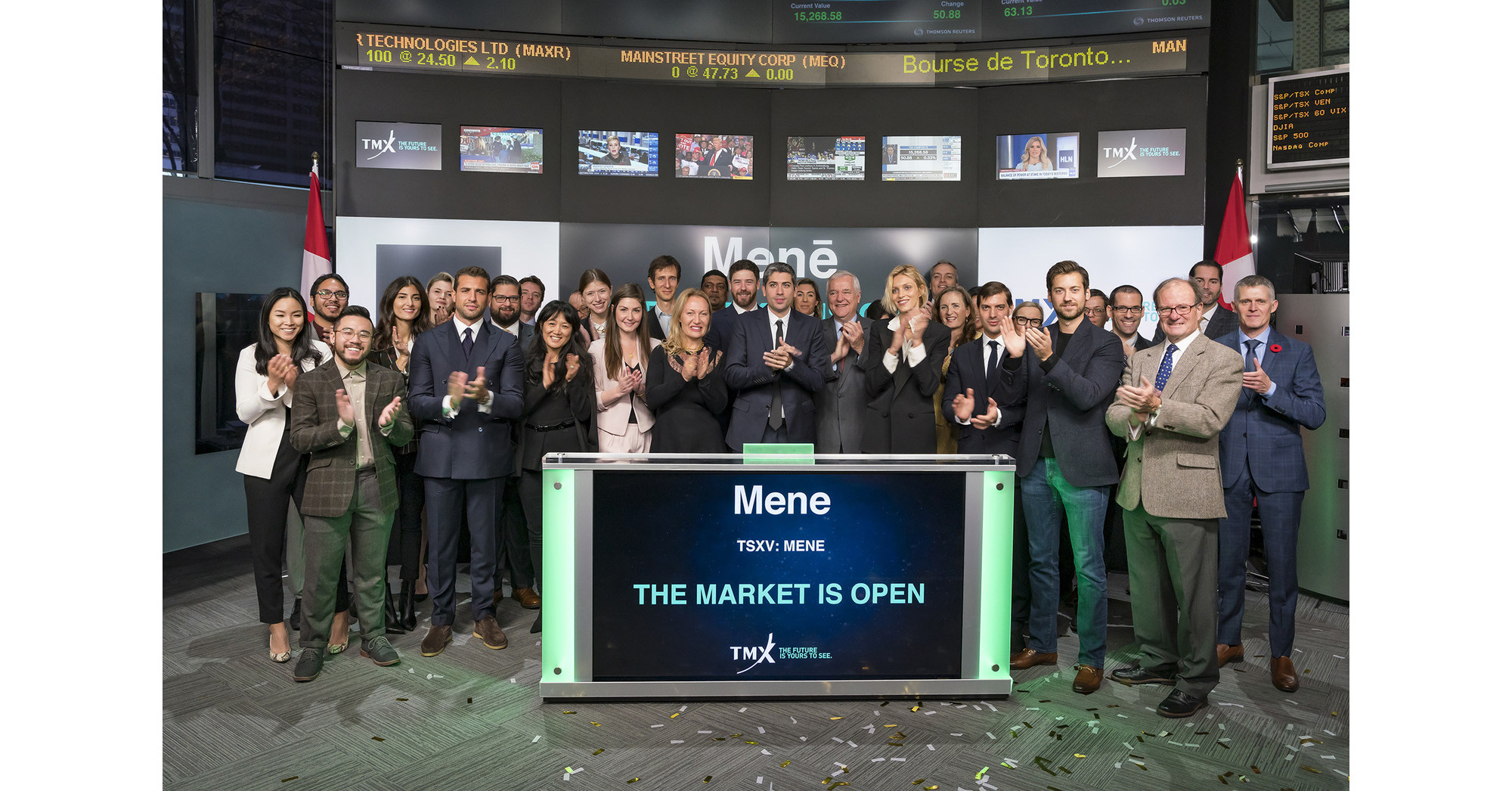 Menē Inc. Opens the Market