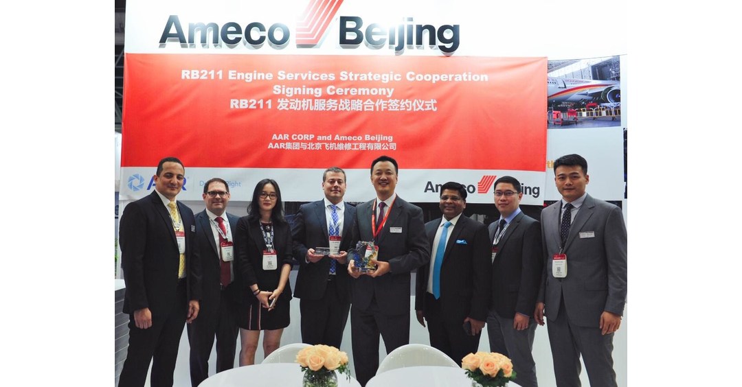 AAR and Ameco Sign Long-Term RB211 Repair Deal at MRO APAC