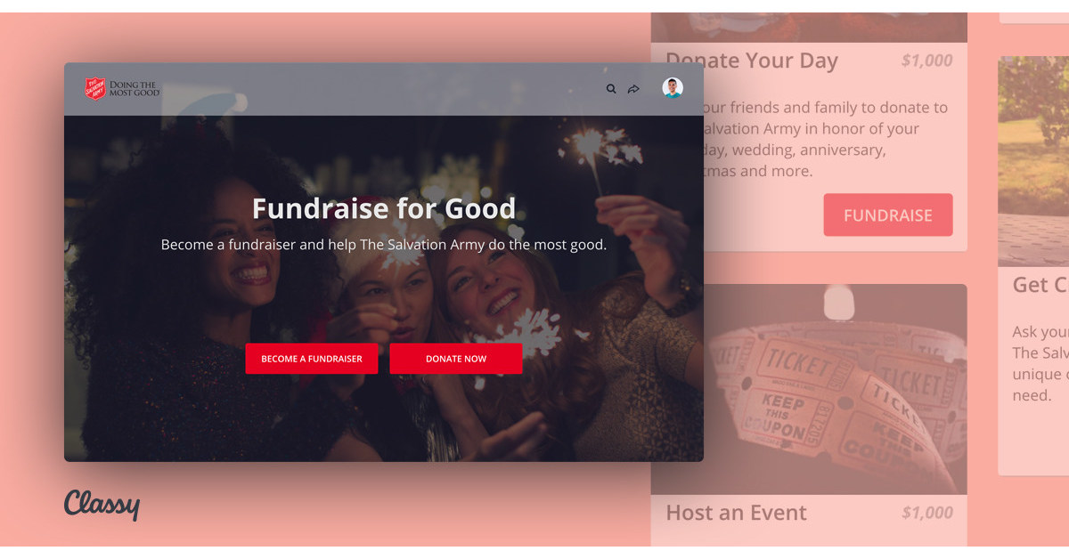 The Salvation Army Selects Classy as Its Online Fundraising Platform to ...
