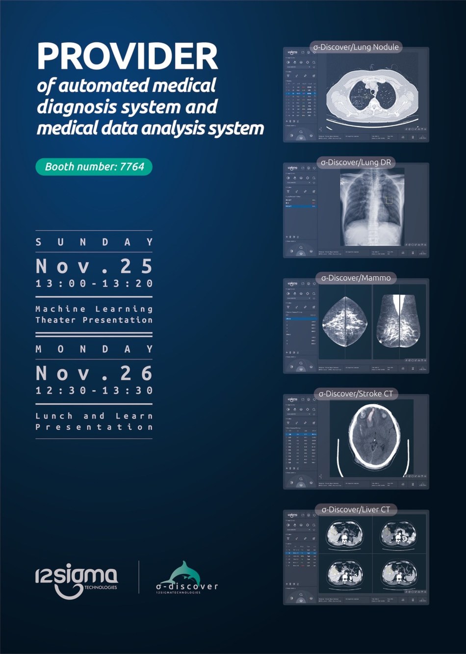 12 Sigma Technologies to Launch Four New AI Medical Products at RSNA 2018