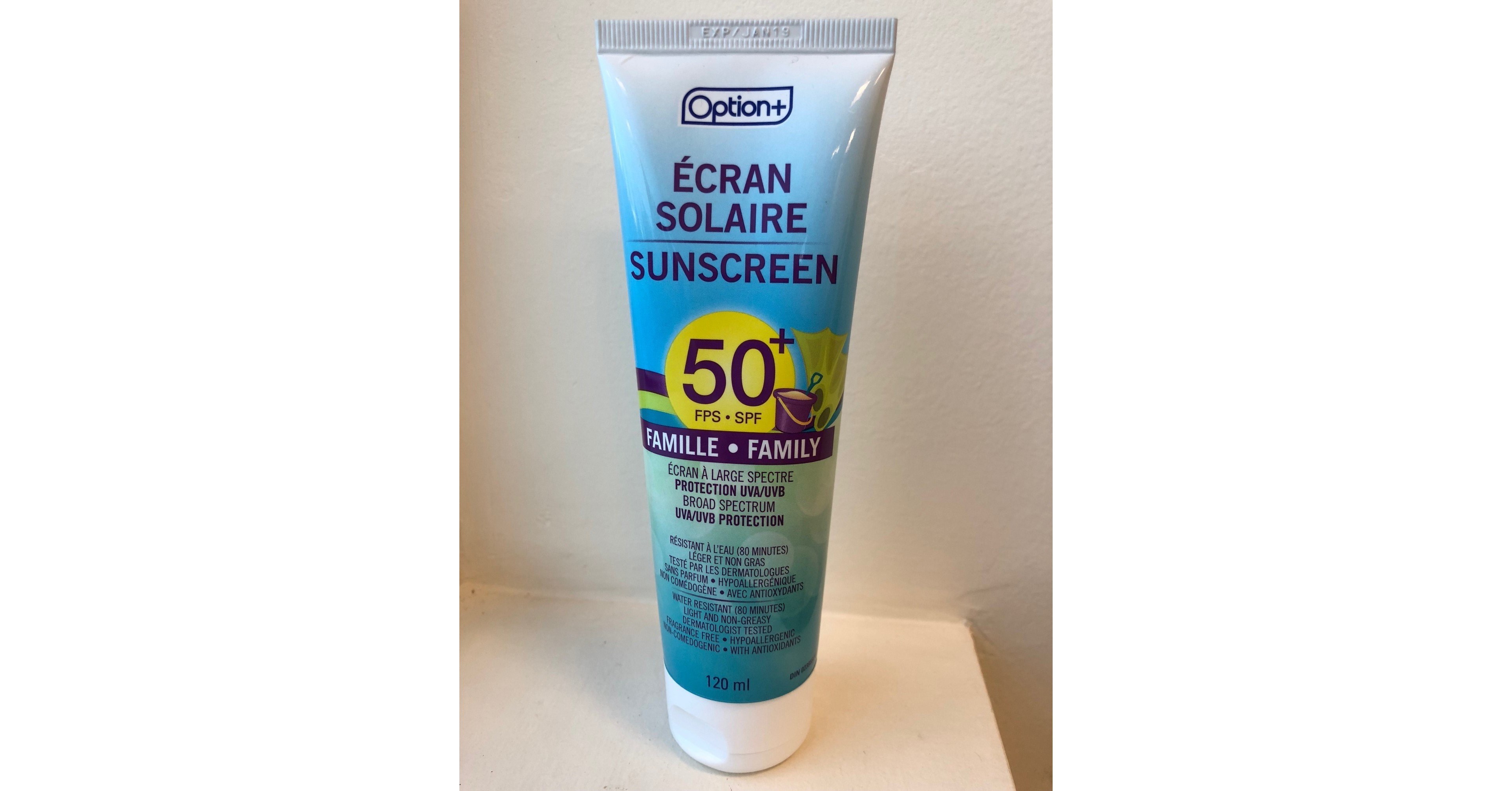 Advisory - Certain Option+ and Personelle sunscreens voluntarily ...