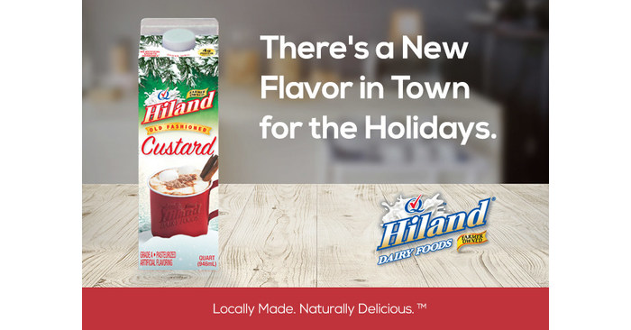 Hiland Dairy Adds Custard to Flavored Milk Lineup for the Holidays
