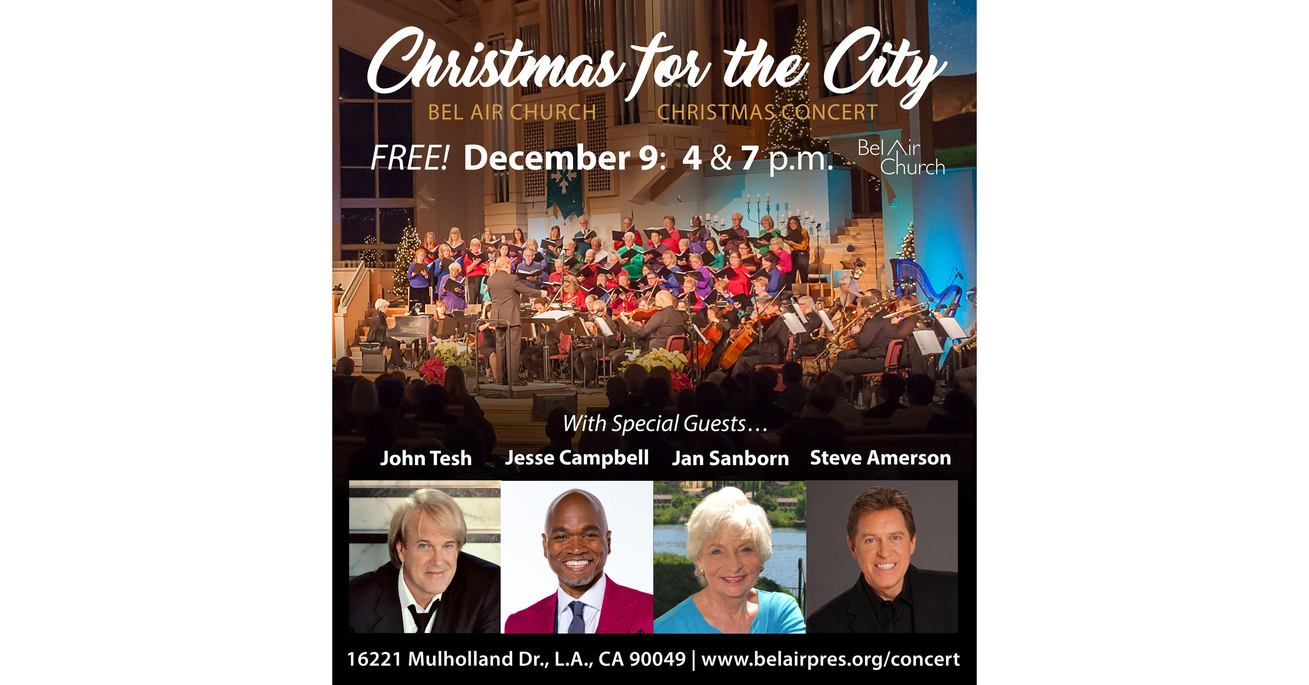 Bel Air Church Hosts Two Free Christmas Concerts for Los Angeles on ...