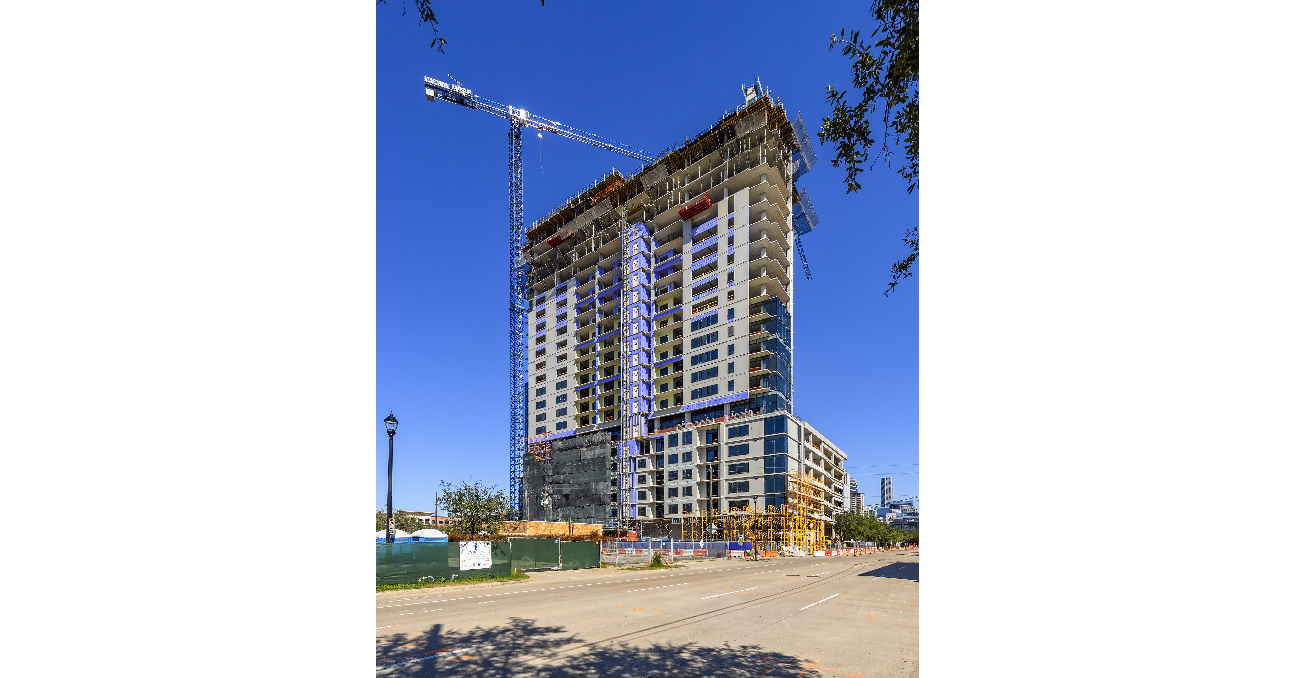 Caydon's First U.S. Highrise Tops Out in Midtown Houston