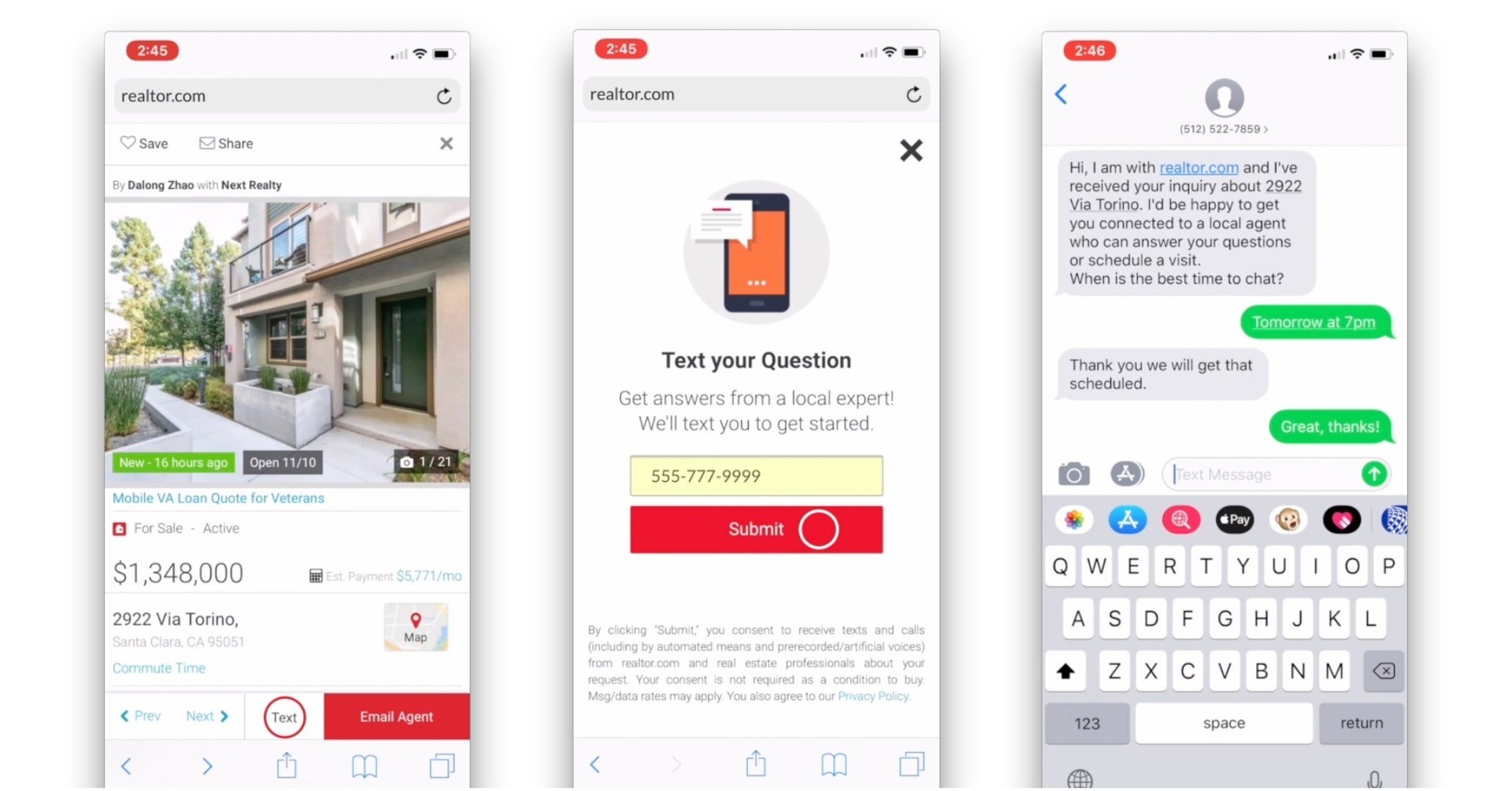 Realtor.com® Launches Texting Option to Connect Homebuyers and Agents ...