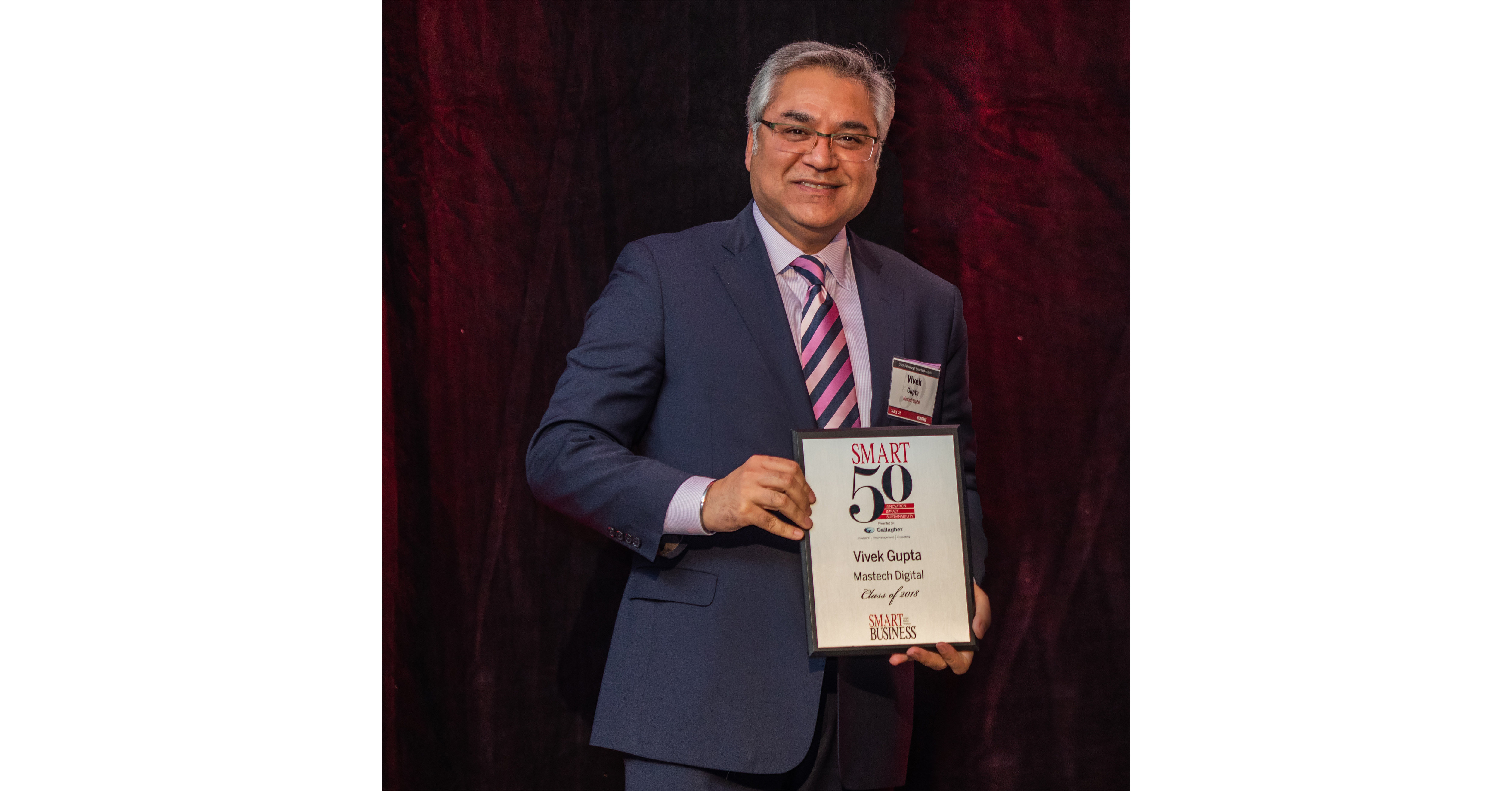 Vivek Gupta Named Among Pittsburgh's Top 50 Business Leaders of 2018
