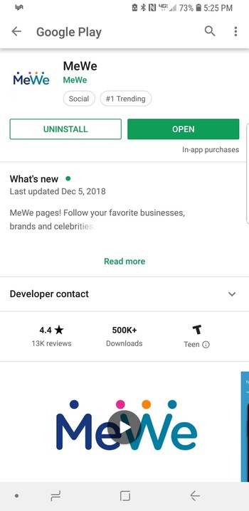 MeWe is the #1 Trending Social Media Site
