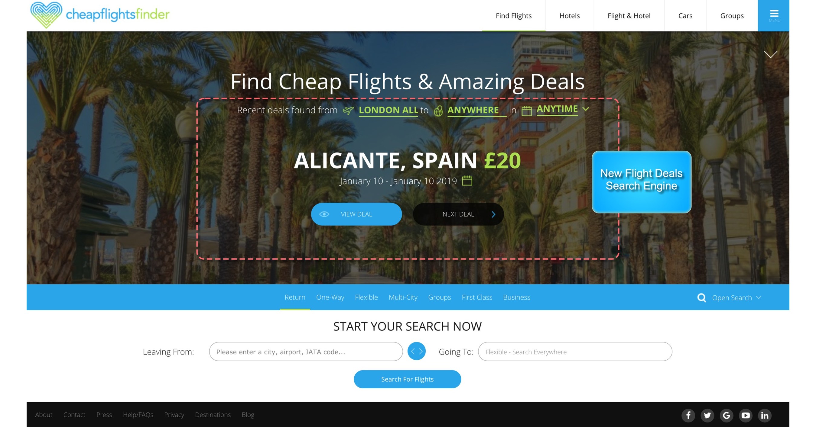 CheapFlightsFinder.com Launches Powerful New Flight Deals Search Engine ...