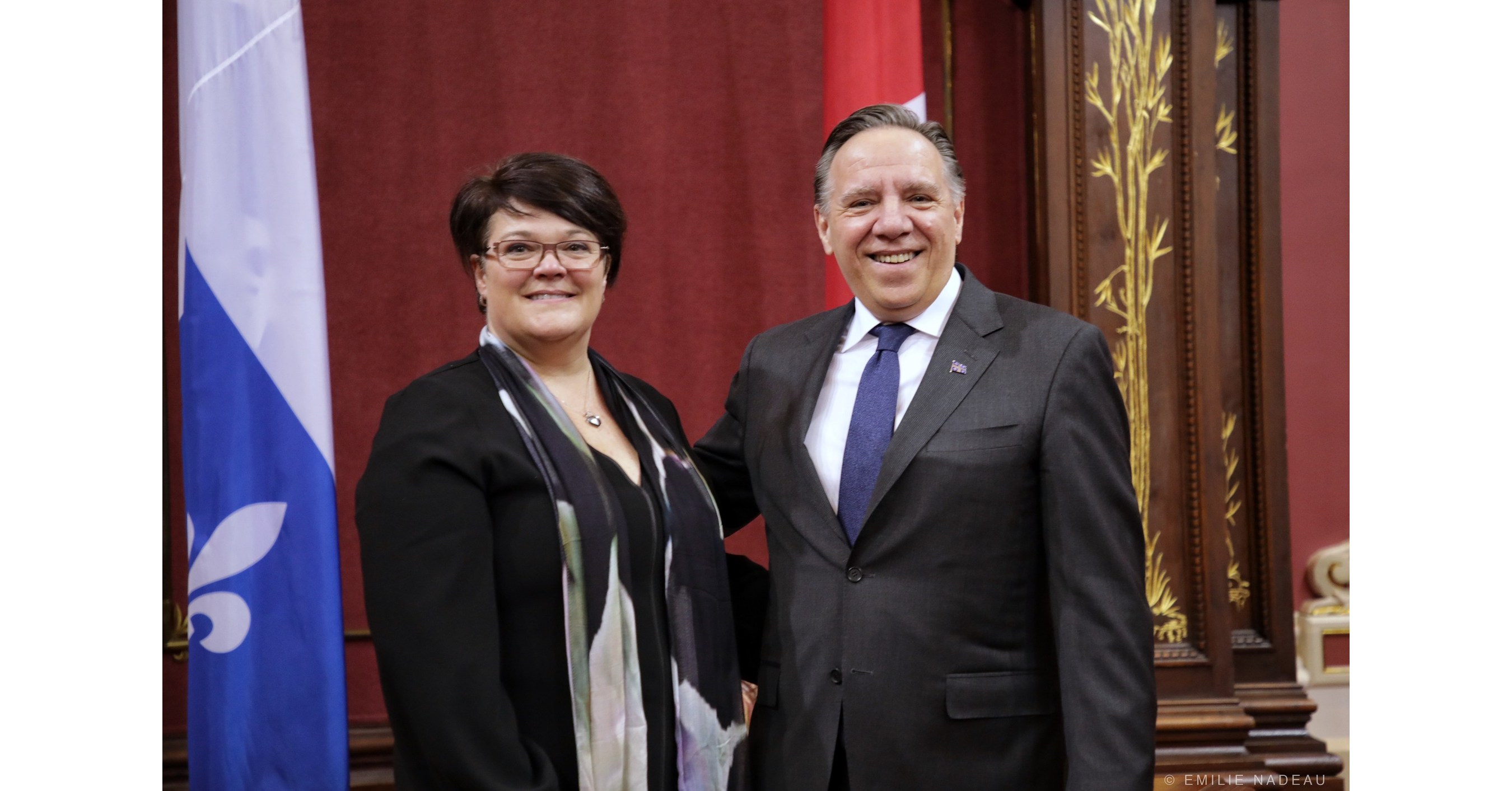 Assermentation de Nancy Guillemette - Le premier ministre du Québec ...