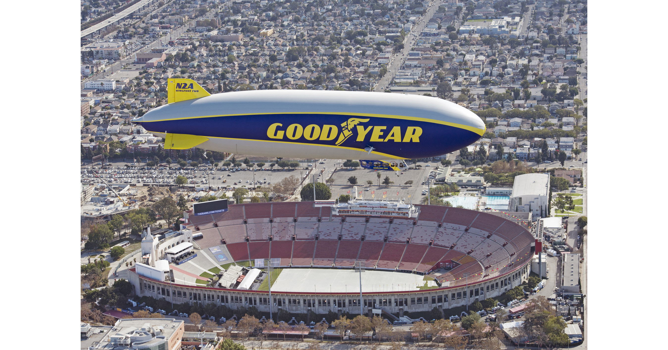 Goodyear Blimp Named Honorary Member of College Football Hall of Fame