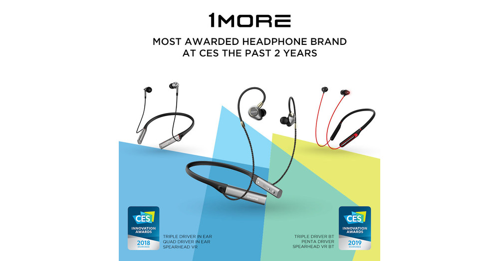 1MORE Headphones Are Top CES Honoree Award Winner For Two Years In A Row