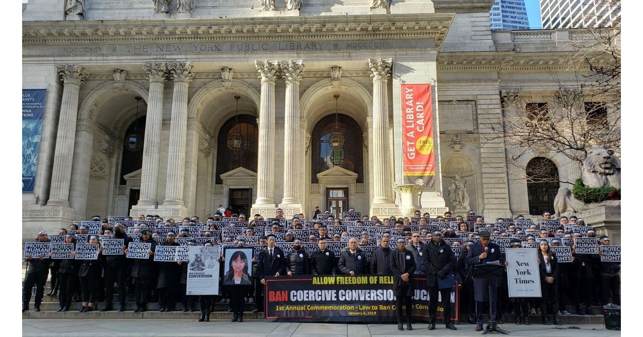 Activists Mobilize in Midtown Manhattan to Ban Coercive Conversion