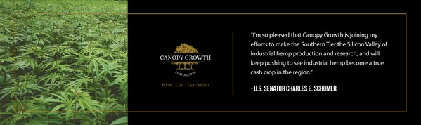 Canopy Growth receives New York State hemp licence and will establish U ...