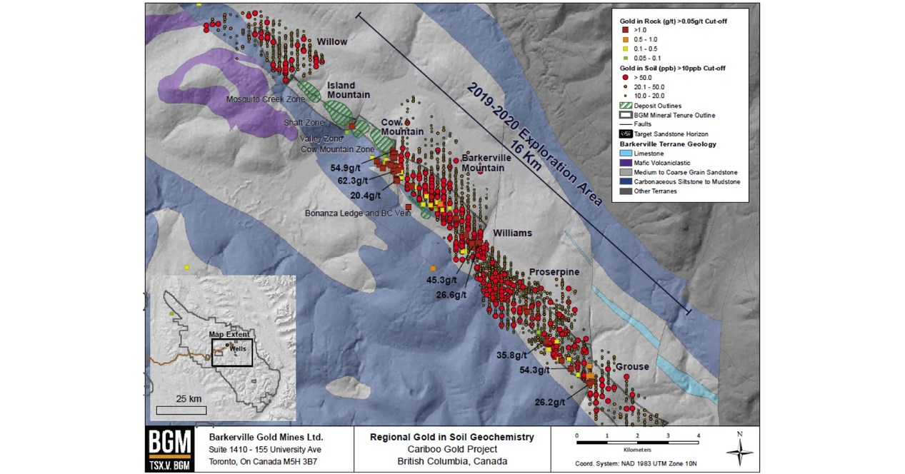 Barkerville Gold Mines Defines Significant Exploration Potential and ...