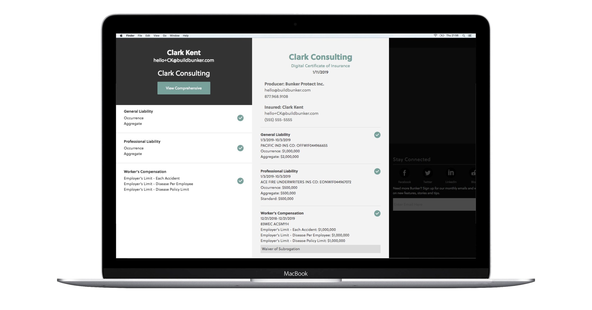 Bunker Launches Live Certificates of Insurance, A Modern Solution to ...