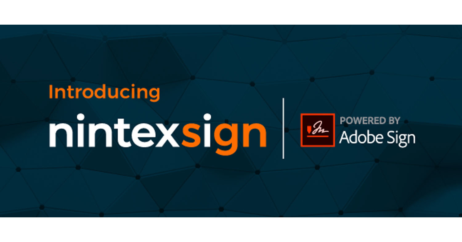 Nintex Announces Nintex Sign Powered by Adobe Sign