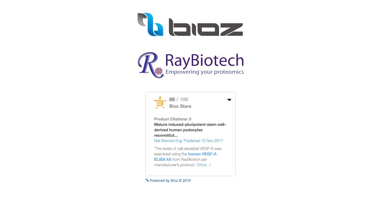 Bioz Has Partnered With RayBiotech to Bring Data and Transparency to ...