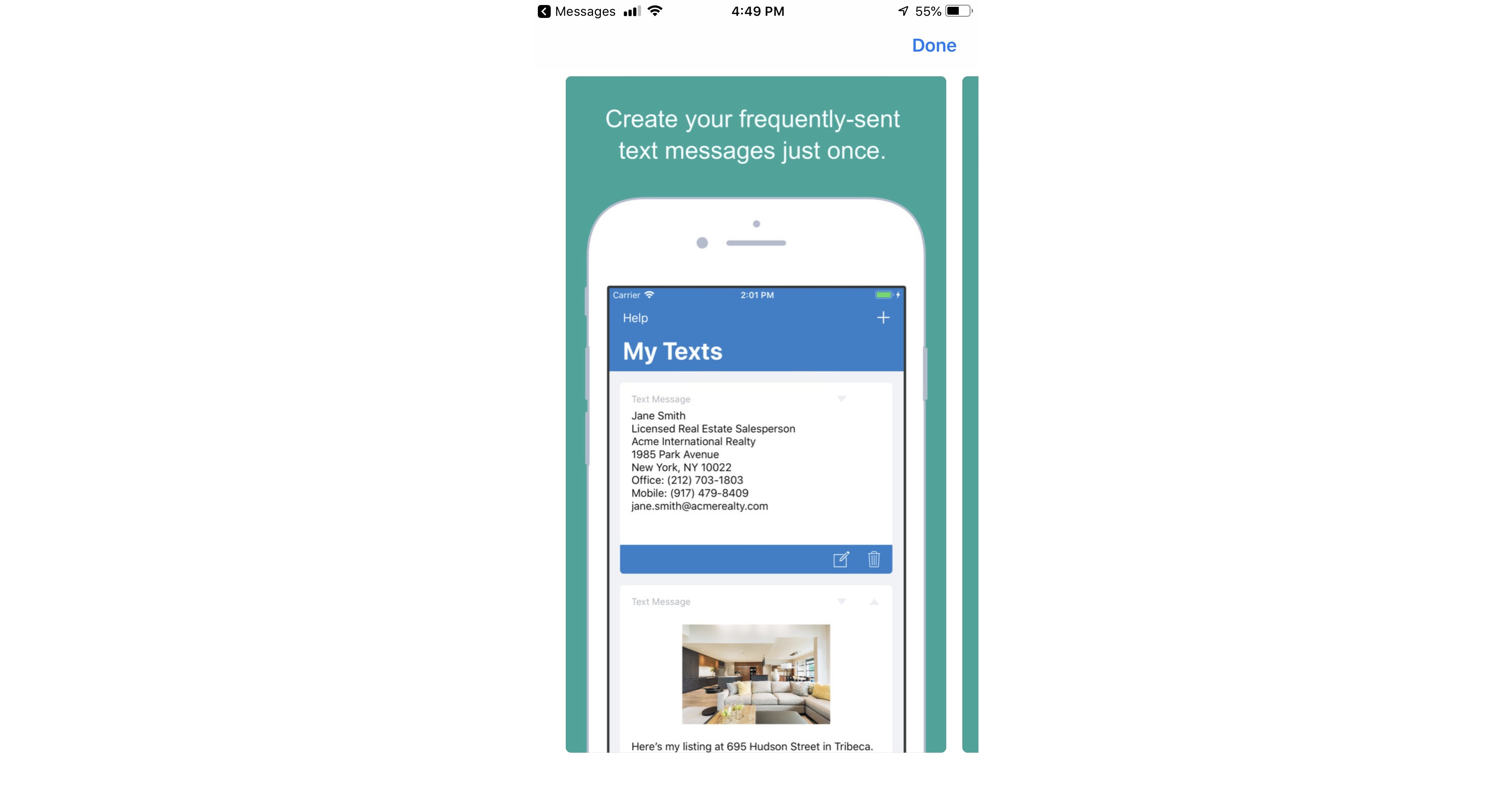 TapText LLC Launches a Single-Tap Mobile Texting App