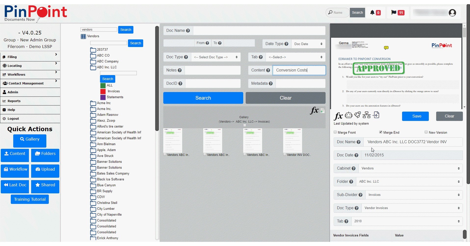 PinPoint Document Management -- Version 4.0 Announcement