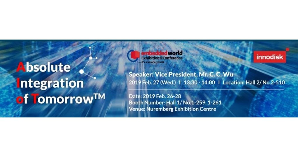 Innodisk Ready for the Surge of AIoT at Embedded World 2019