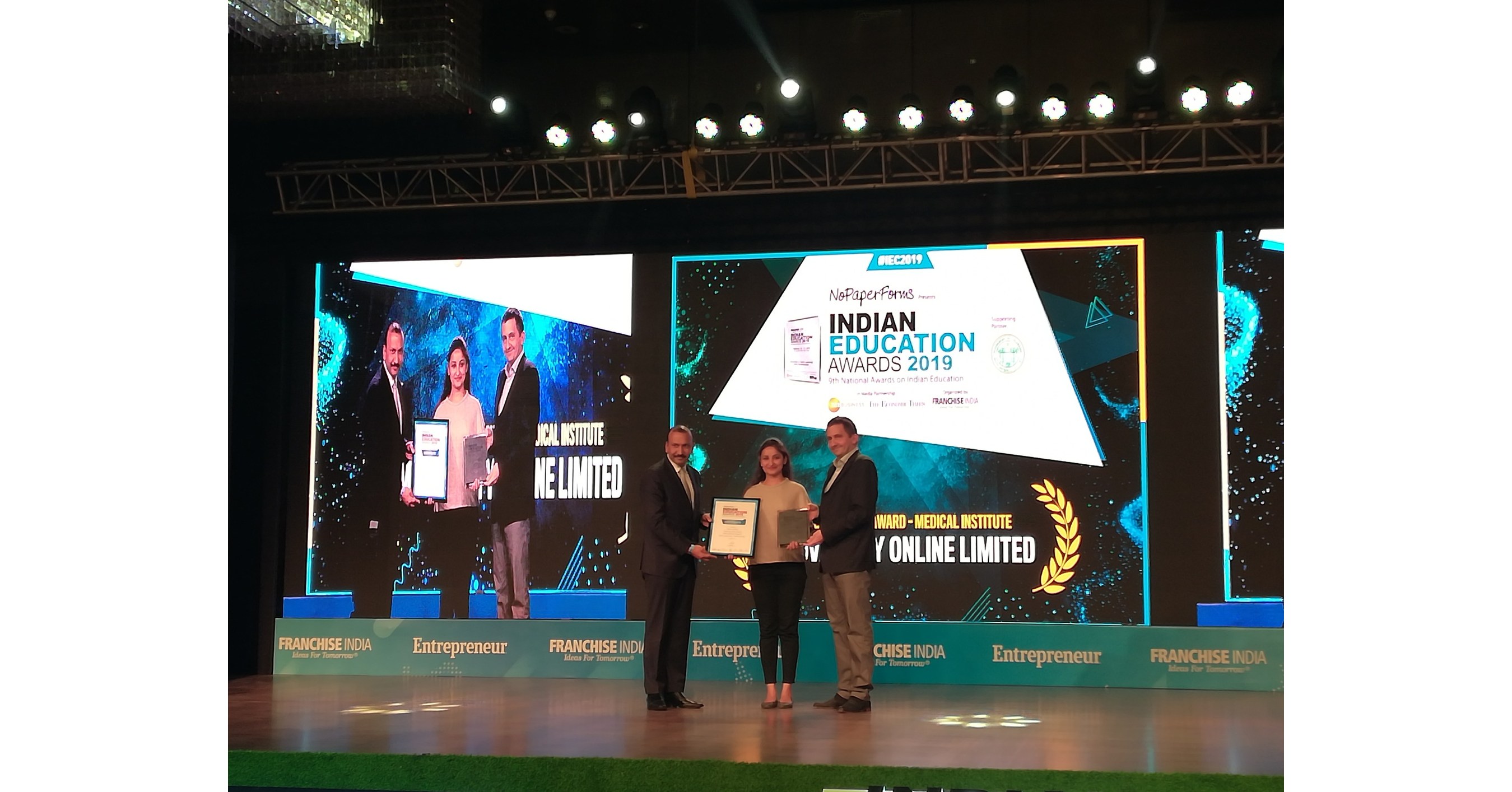 Medvarsity Online Ltd. Awarded as the Best Medical Institute in India ...