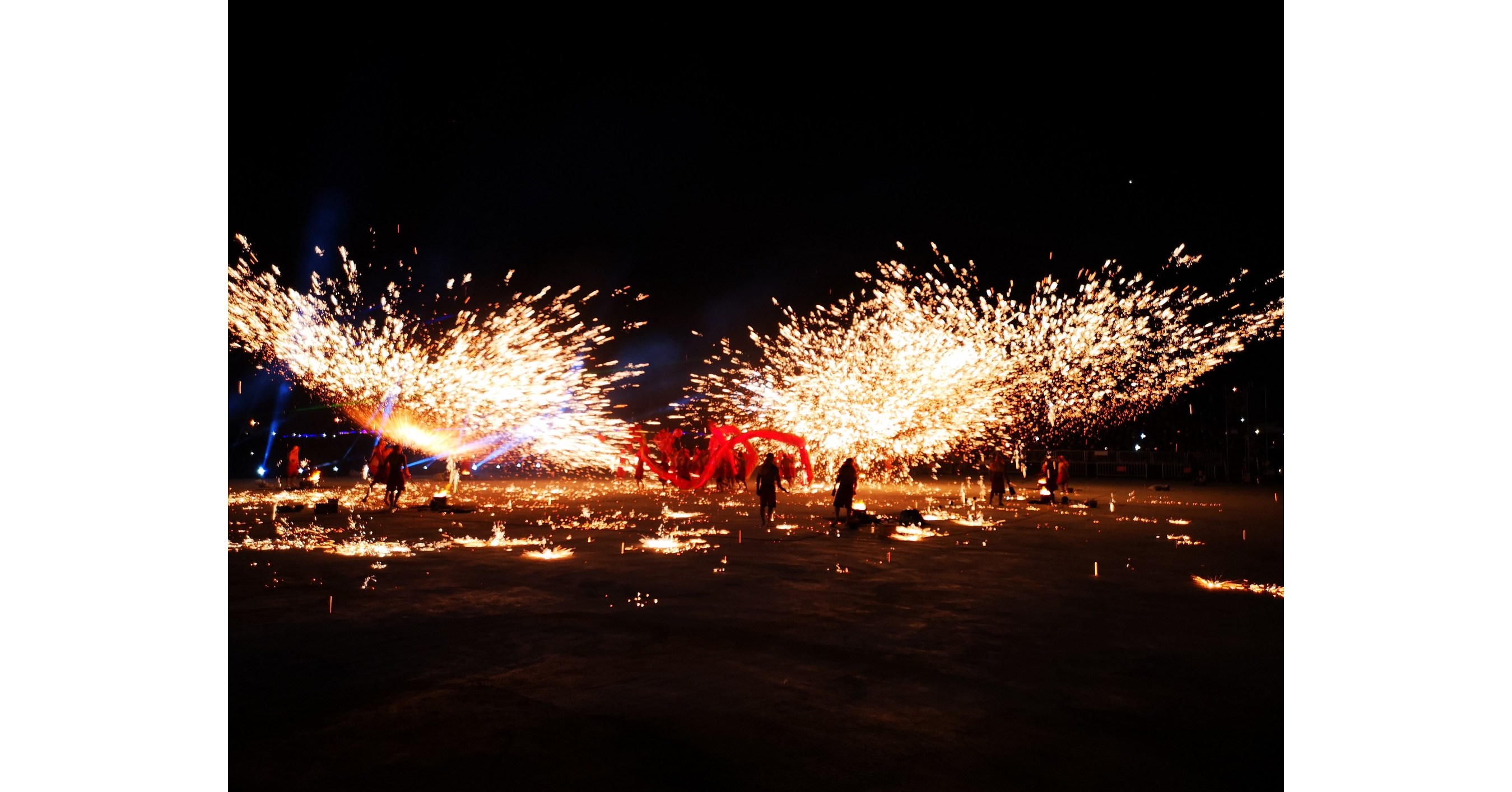 Chongqing fire dragon dance performed in Taiwan to mark Lantern Festival