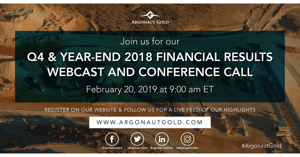 Argonaut Gold Announces Fourth Quarter and Full Year Financial and ...