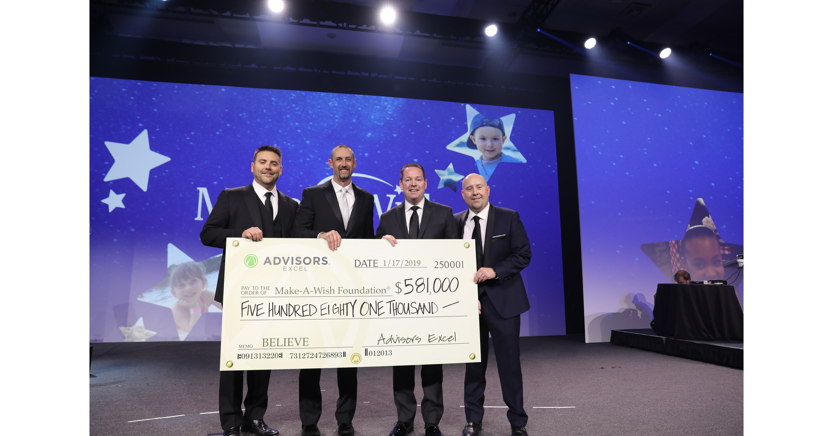 Advisors Excel Event Raises $581,000 for Make-A-Wish Foundation