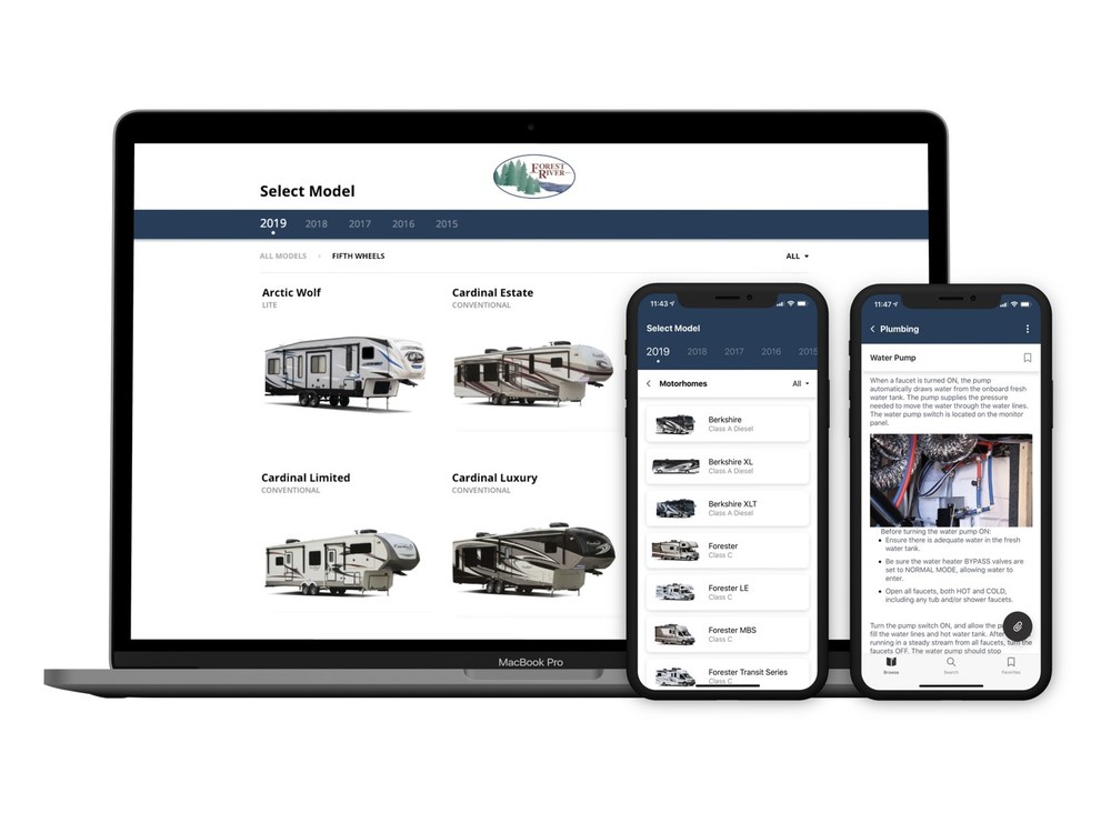 Forest River Brands go 100% Digital with New Owner's Guide