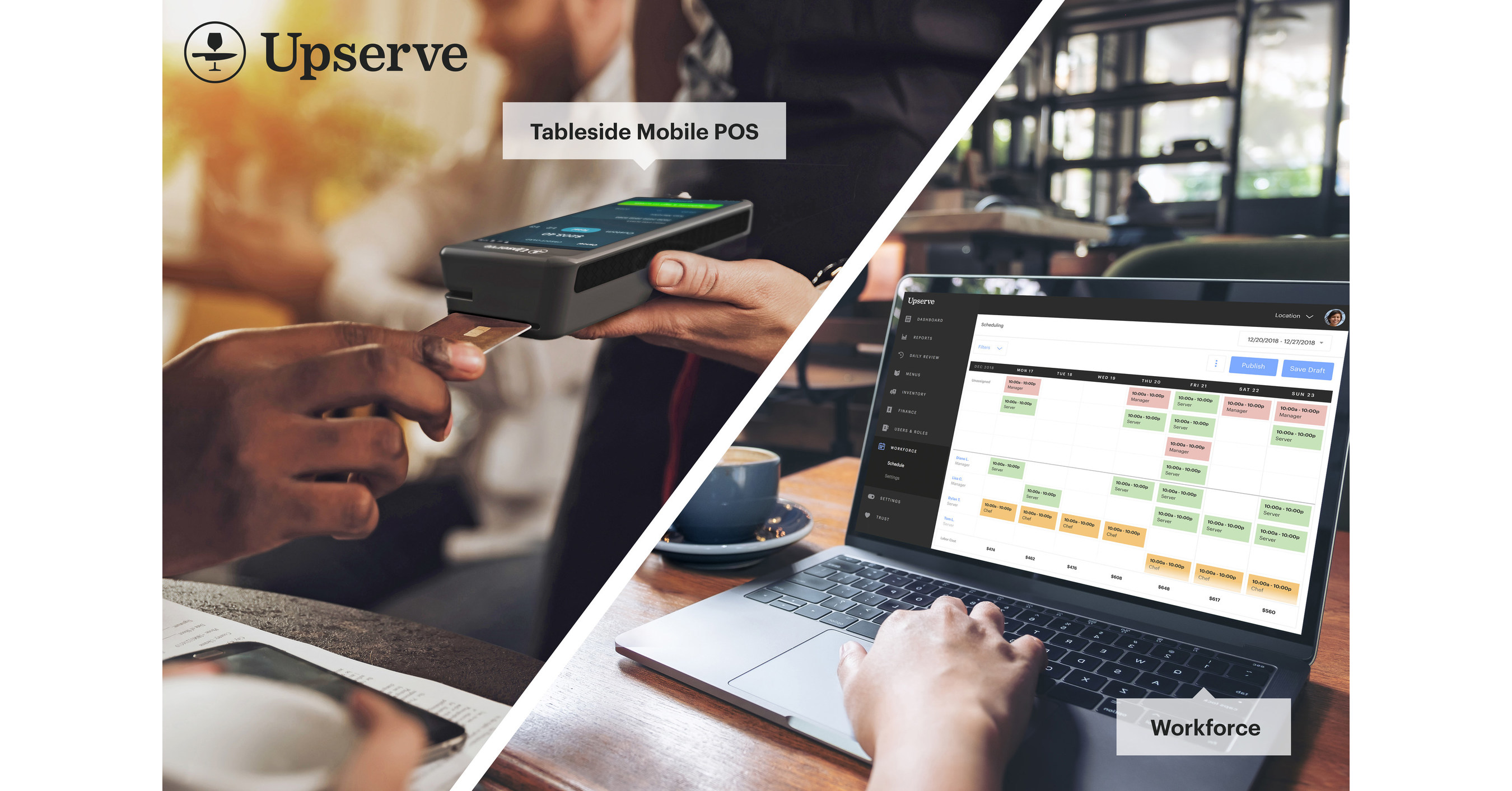 New From Upserve: Tableside Mobile POS + Workforce